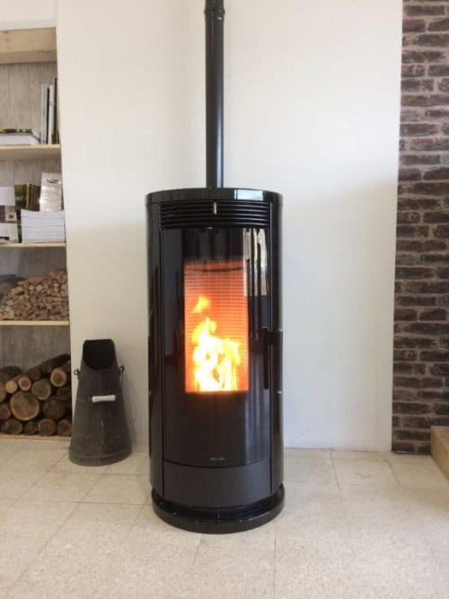 Poêle à granulés Ravelli : Modèle AURORAGLASS.C - Les Experts Chaleur Bois